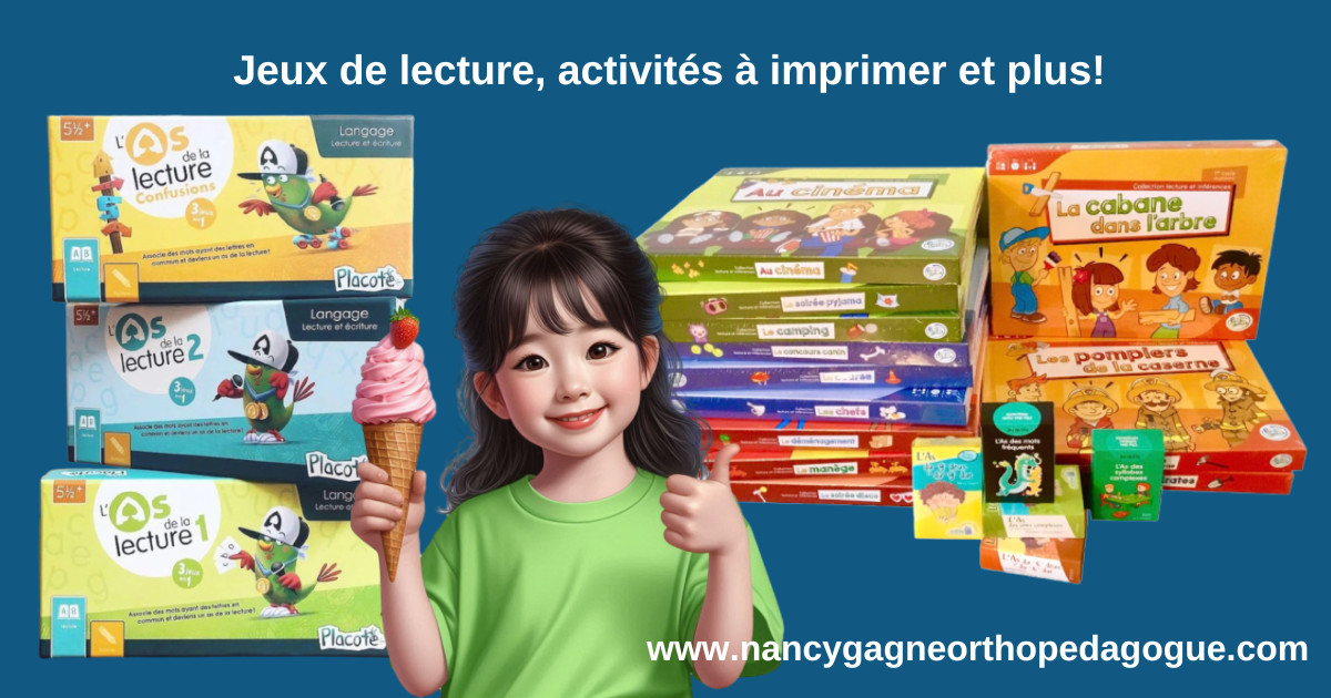 Nancy Gagné - Orthopédagogue et auteure de jeux éducatifs.