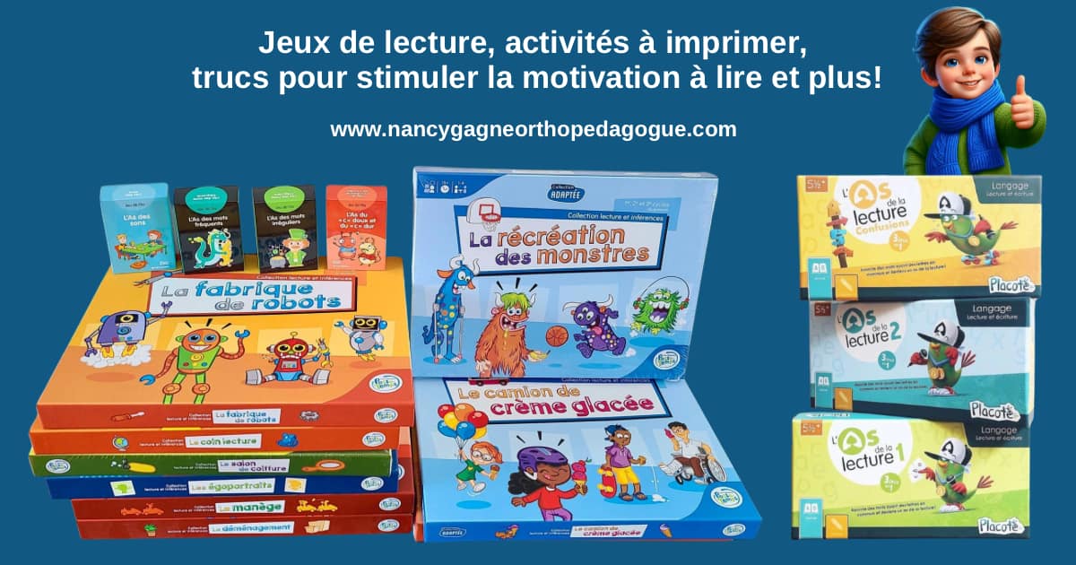 Nancy Gagné - Orthopédagogue et auteure de jeux éducatifs.